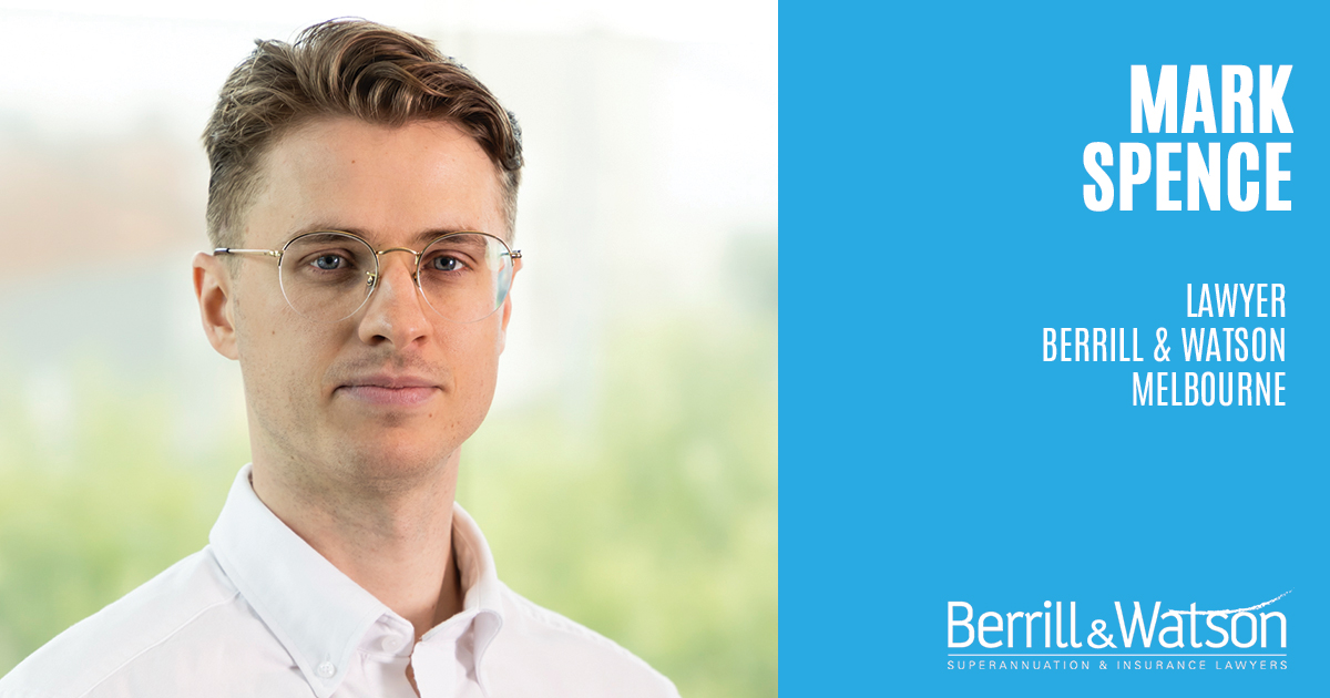 Mark Spence | Berrill & Watson Super & Insurance Lawyers